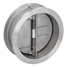 Double plate check valve, DN250, PN40, Stainl. steel/FKM/stainl. steel ...