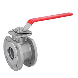 Compact ball valve DN65, PN16, Stainless steel 1.4408 / PTFE FKM, ISO5211